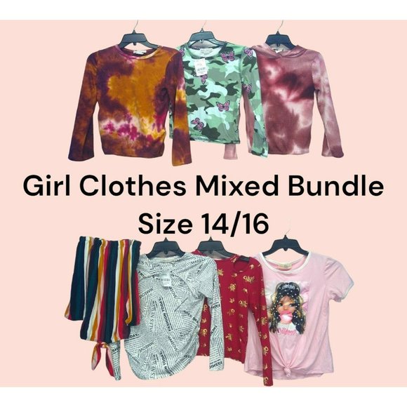 Shirts & Tops | School 7 Pc Bundle Lot Of Little Girl Mixed Clothes ...
